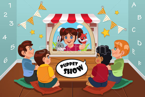 Puppet Show Cartoon