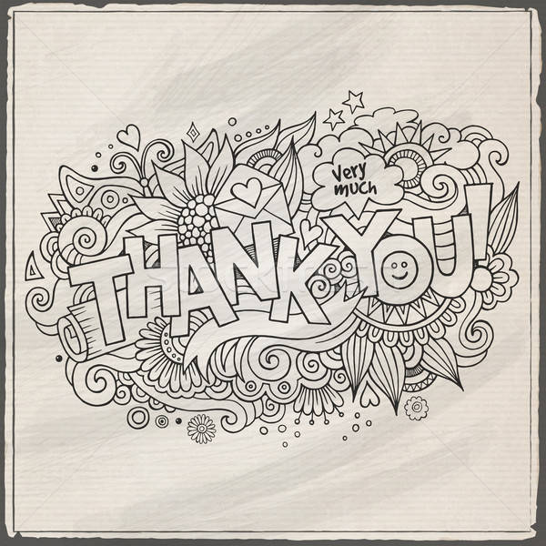 thank you doodle coloring pages