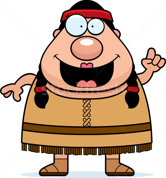 Cartoon Native American Chief