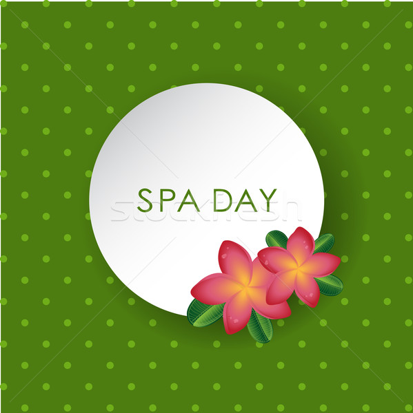 spa flowers vector