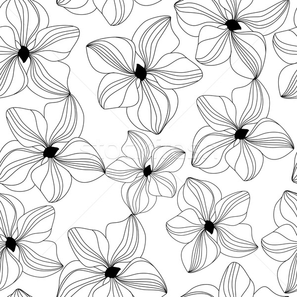 orchid vector pattern