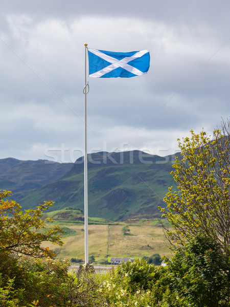 waving scottish flag