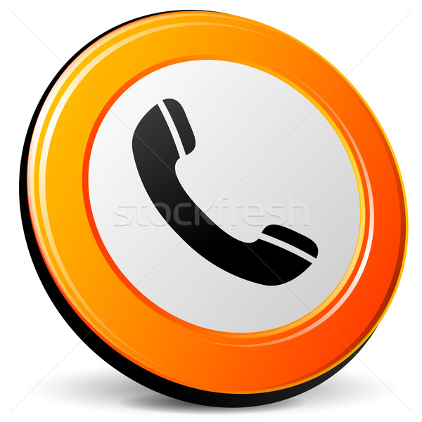 Orange Phone Logo Phone Icon PNG Transparent Image Download, Size: