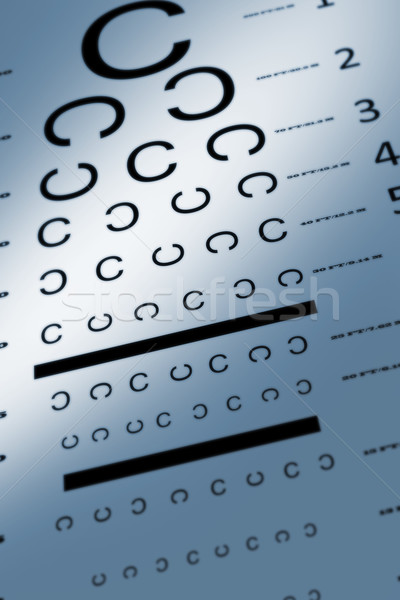 An Eye Sight Test Chart Stock Photo Wavebreak media 6298478 